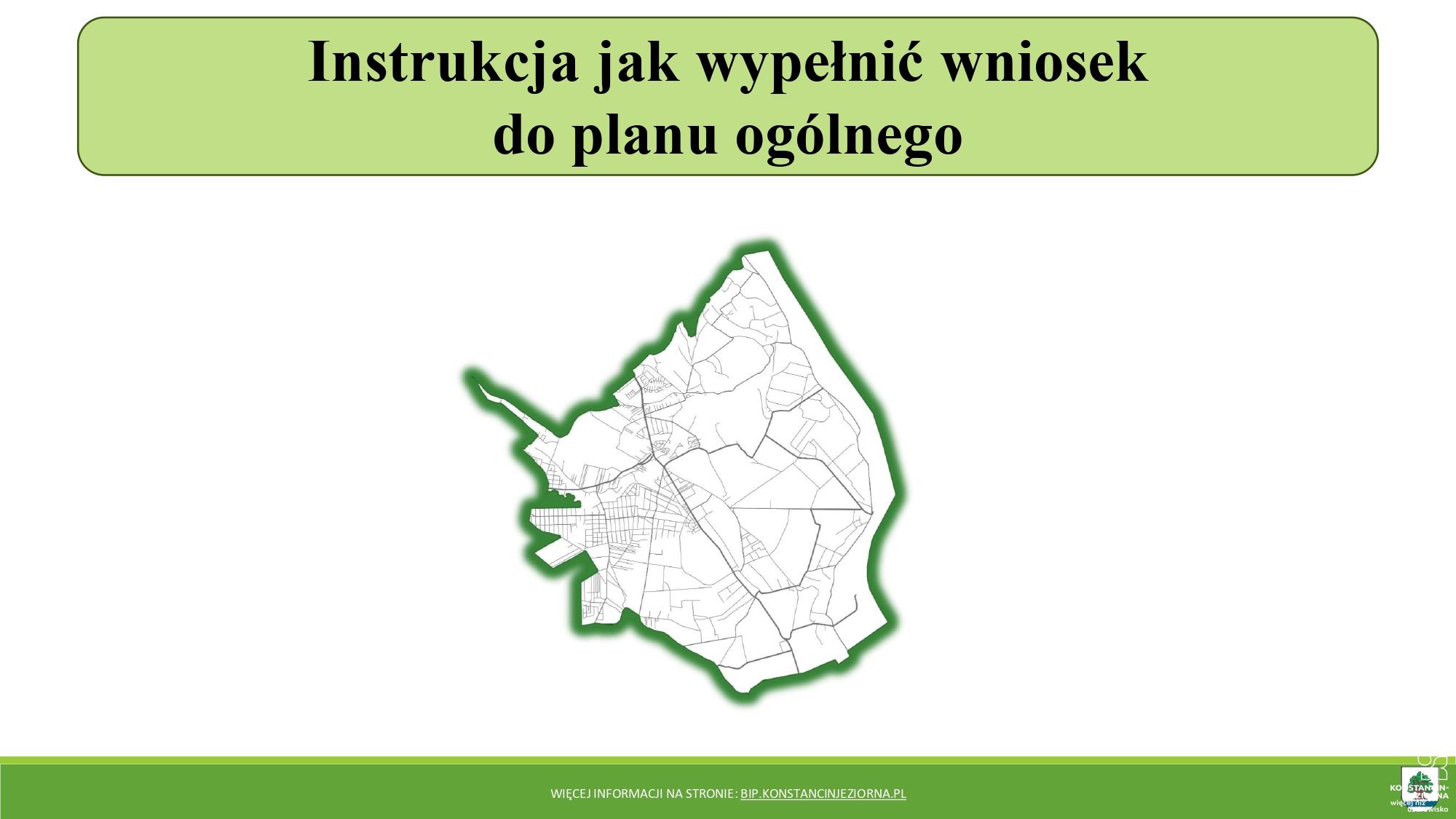 Plan ogólny – coraz mniej czasu na składanie wniosków | Konstancin-Jeziorna